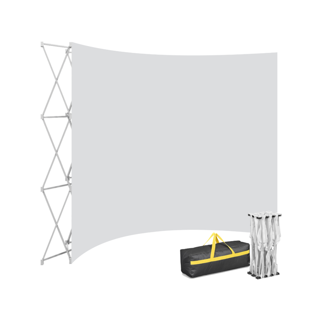 Expandable Banner Wall Curved - ellie-vate